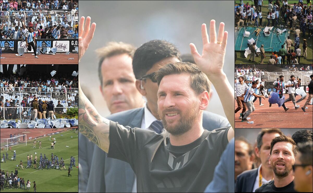Messi: Caos en su visita a India; disturbios en estadio Salt Lake por ...